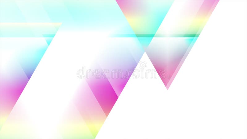 Holographic Triangles Geometric Abstract Tech Motion Background Stock ...