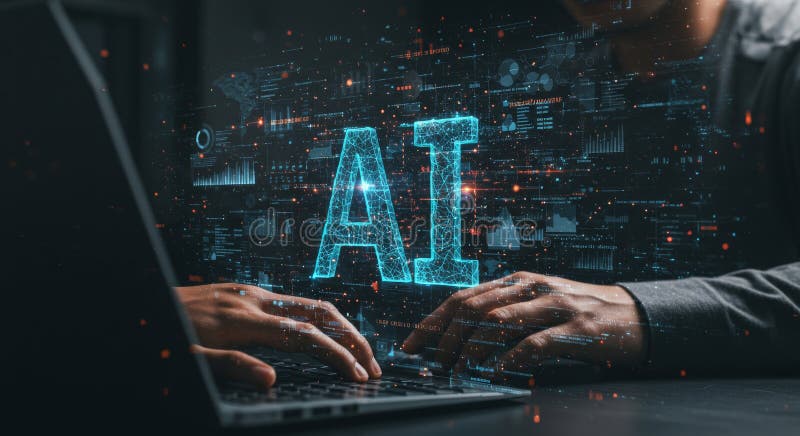 Keyboard typing. stock illustration. Illustration of virtual - 374336352