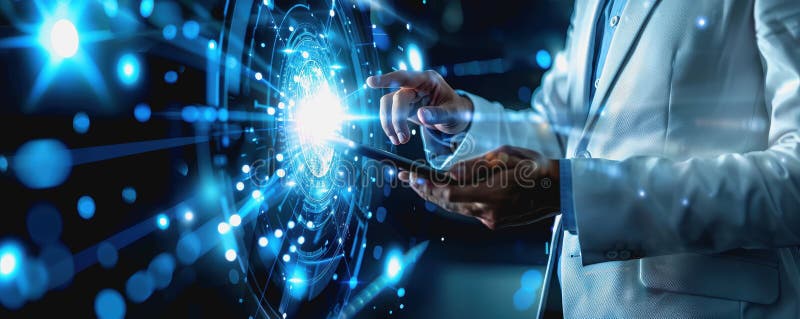Holographic User, Business Using Hand Touch Digital and Innovation ...