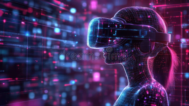 Holographic Virtual Assistant for Banking Queries Stock Image - Image ...