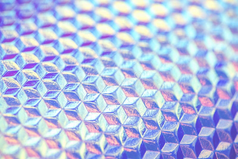 Holographic Wallpaper Background with Geometric Pattern. Stock Photo ...