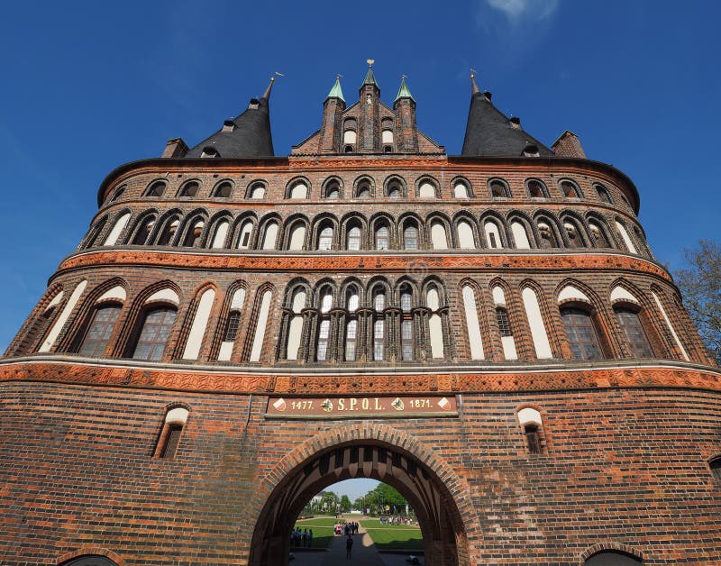 Holstentor (Holsten Gate) in Luebeck Stock Image - Image of germany ...