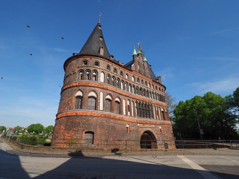 Holstentor Holsten Gate in Luebeck Stock Photo - Image of german ...
