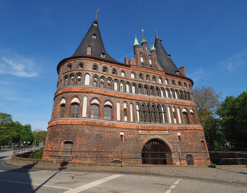 Holstentor (Holsten Gate) in Luebeck Stock Photo - Image of landmark ...