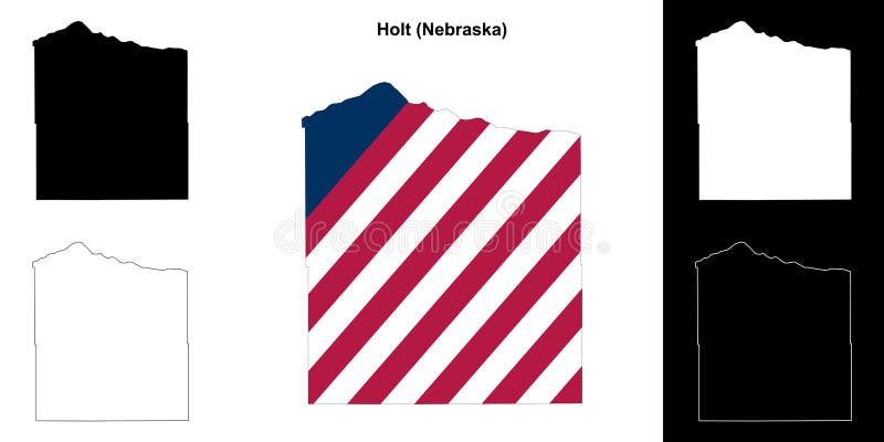 Holt outline map stock vector. Illustration of vector - 324018231