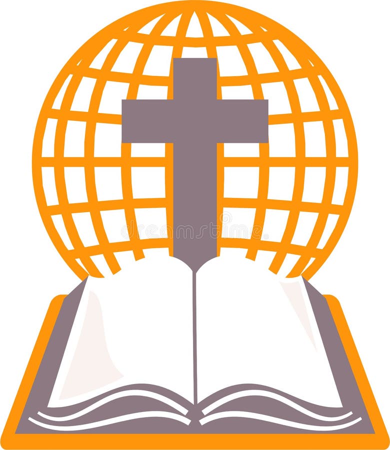 Holy Bible Cross Logo stock vector. Illustration of faith - 43159534