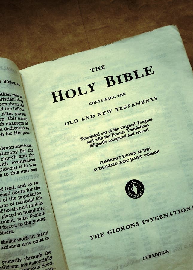 Holy bible editorial stock photo. Image of english, king - 43888503