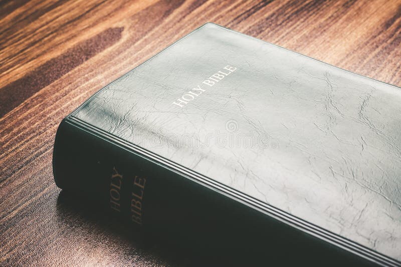 Holy Bible on the Desk stock photo. Image of belief - 149026568