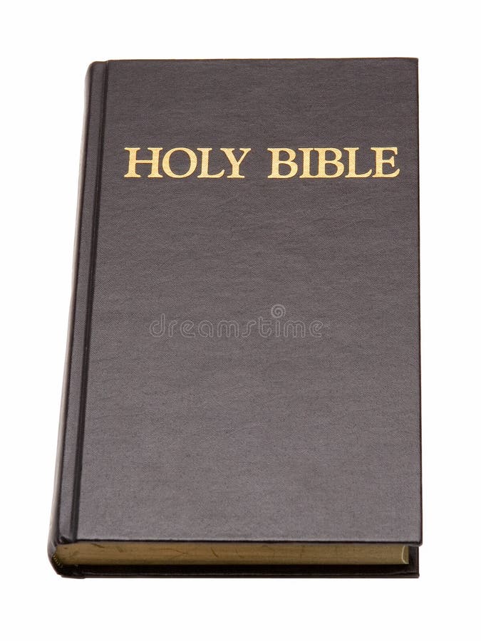 Holy Bible Isolated on White Stock Image - Image of protestant ...