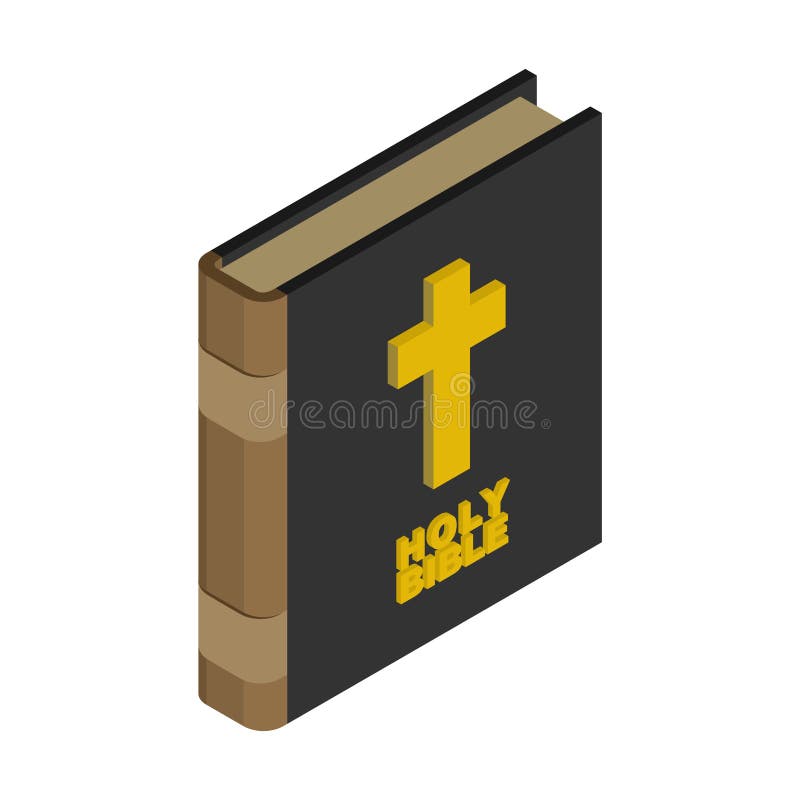 Holy Bible Isometric. Religious Christian Book Symbol Stock Vector ...