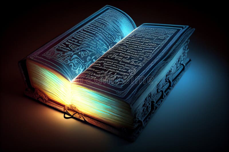 Holy Bible with Light Emitting from.generative Ai Stock Illustration ...