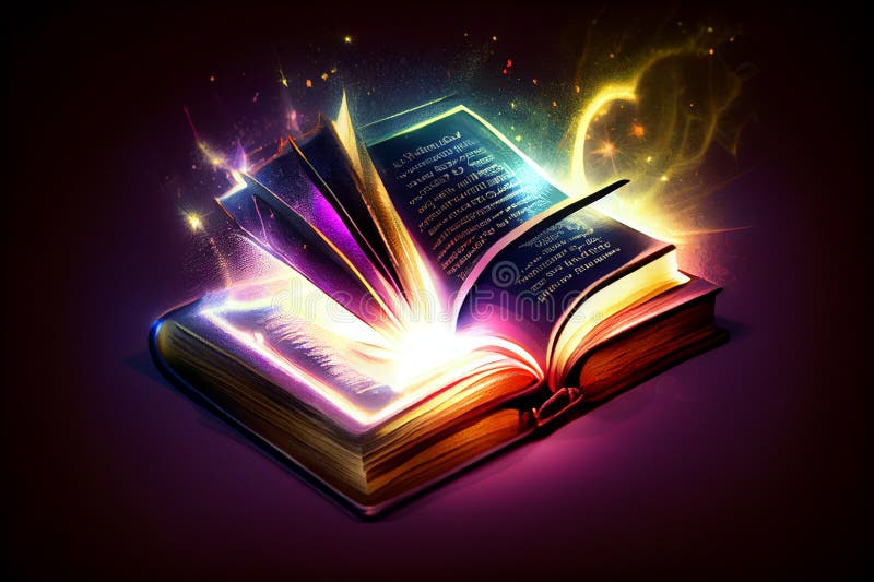 Holy Bible with Light Emitting from.generative Ai Stock Illustration ...