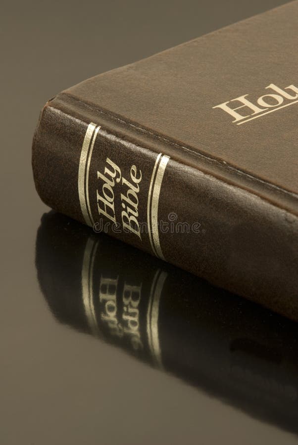 Holy Bible on Reflective Surface (Vertical) Stock Photo - Image of holy ...