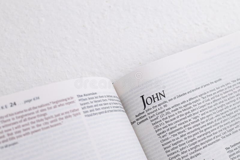 Holy Bible on White with Copy Space Editorial Photo - Image of ...