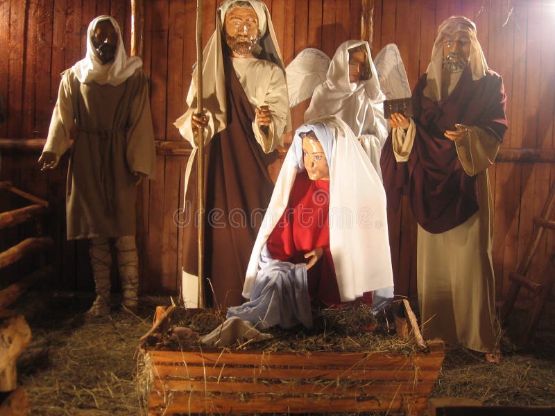 Full Nativity Scene stock photo. Image of christianity - 3816744