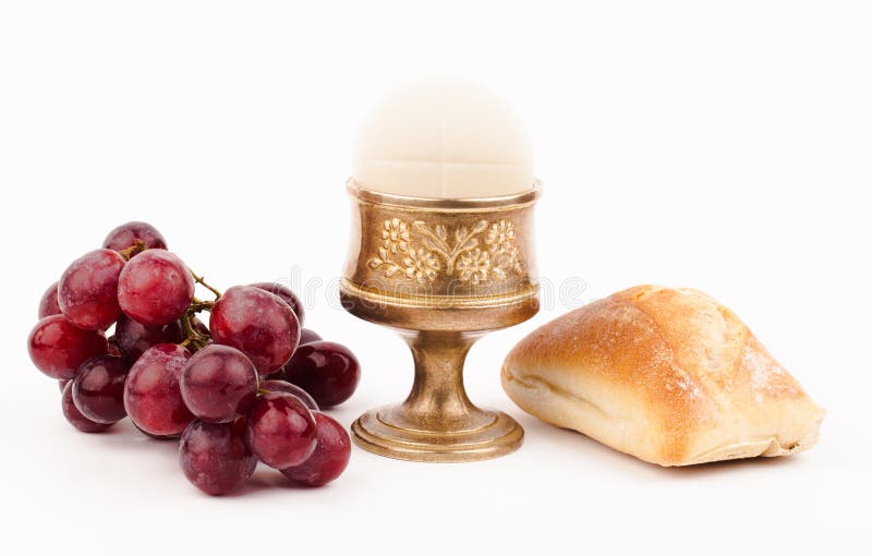 Holy Bread and Wine stock image. Image of icon, religious - 5599385