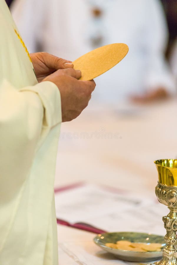 The rite of the Eucharist stock image. Image of religion - 106960231