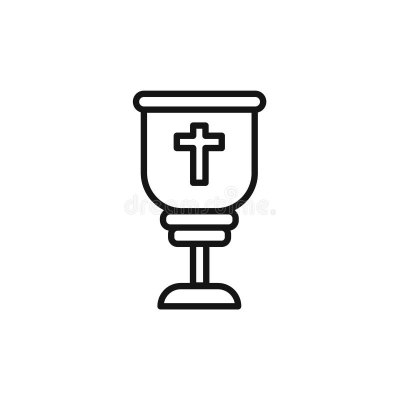 Holy Chalice Icon Vector Set Collection for Web Stock Illustration ...