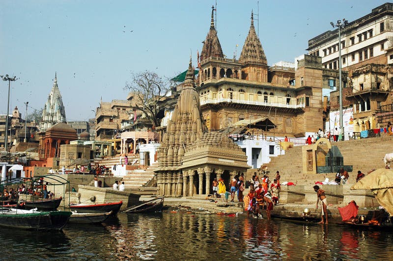 Holy City Benaras in India editorial stock image. Image of tour - 9853904