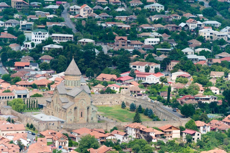 Holy City of Mtskheta View from Jvari Monastery in Mtskheta, Mtskheta ...