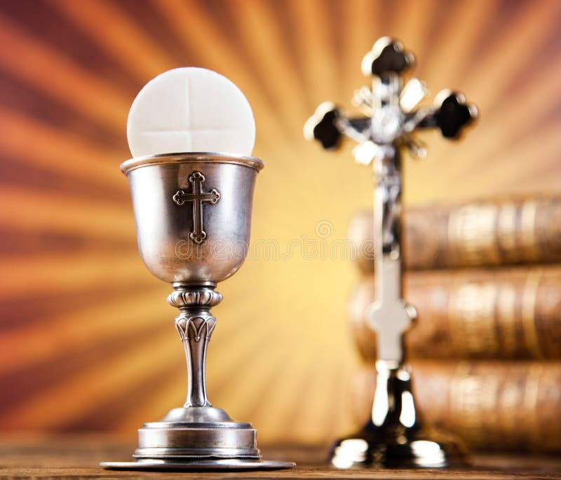 Holy of Communion, Bright Background, Saturated Concept Stock Photo ...