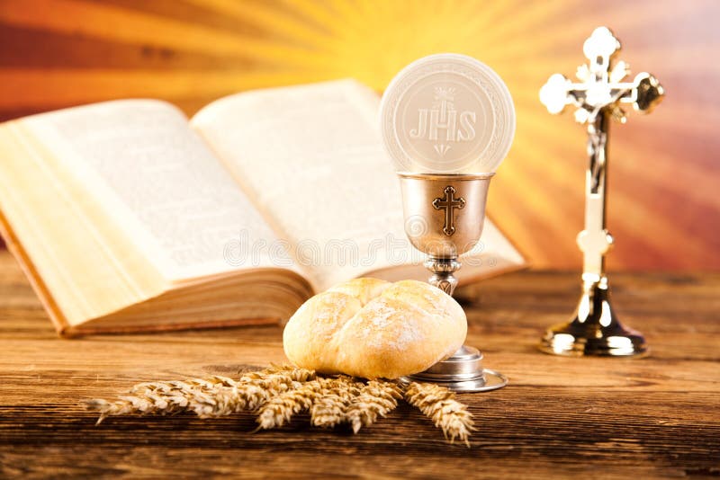 Holy of Communion, Bright Background, Saturated Concept Stock Photo ...