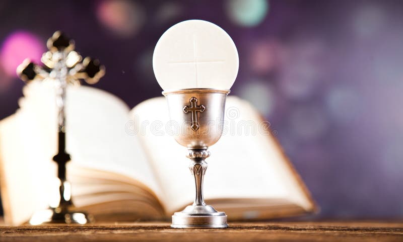 160 Holy Communion Bright Background Saturated Concept Stock Photos ...
