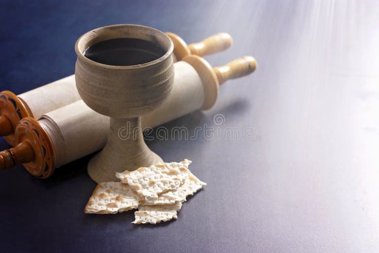The Holy Communion with a Hebrew Torah Scroll Stock Image - Image of ...