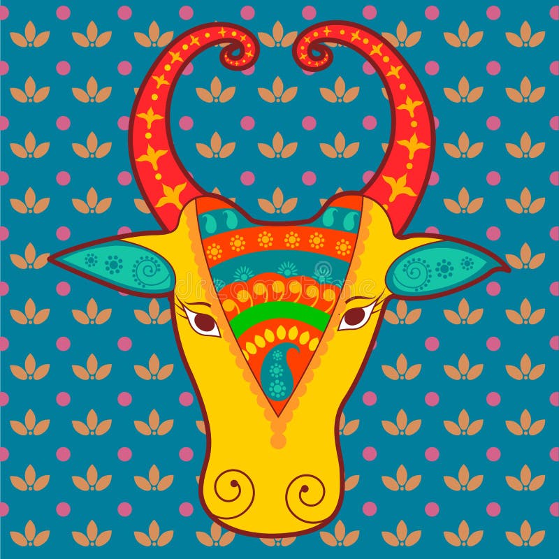 Holy cow stock vector. Illustration of farm, cute, cartoonstyle - 11292776