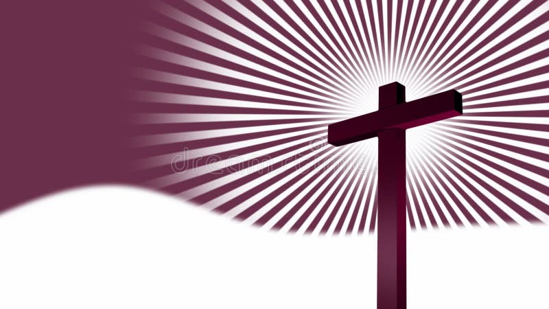 Holy Cross Under Dramatic Sky on Golgotha Hill, Representing the ...