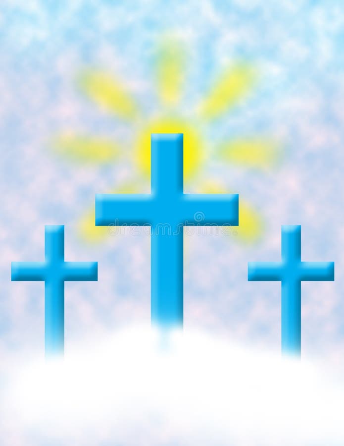 Easter cross stock illustration. Illustration of eps10 - 37449190