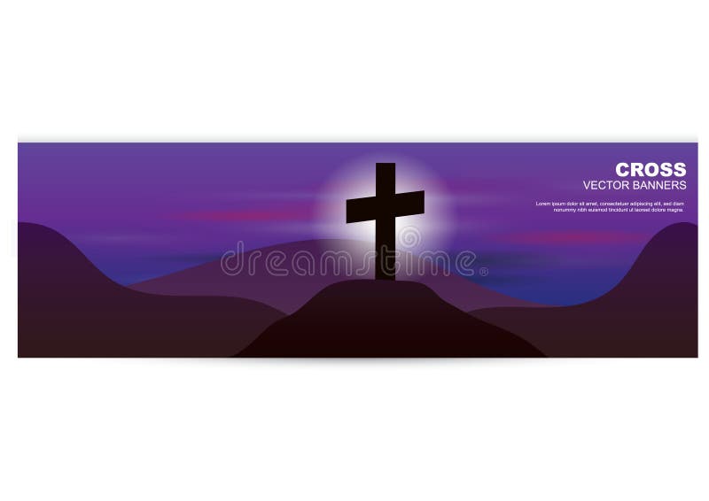 Holy Cross Banner. Vector Illustration Decorative Background Design ...