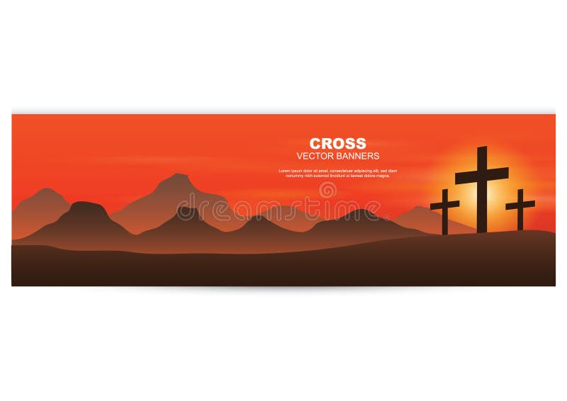 Holy Cross Banner. Vector Illustration Decorative Background Design ...