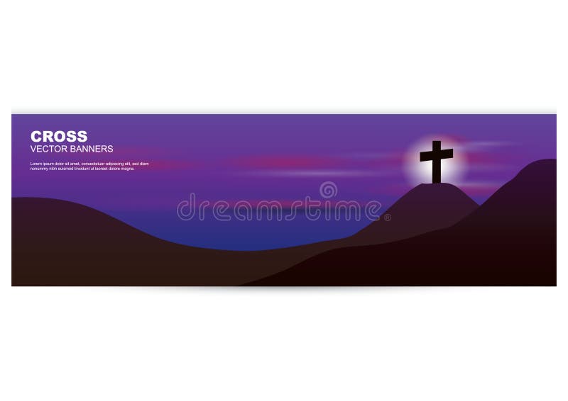 Holy Cross Banner. Vector Illustration Decorative Background Design ...