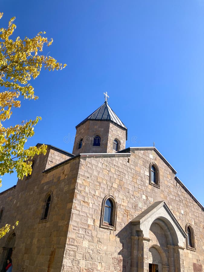 Holy Cross Church of Arkaz stock image. Image of hovhannavank - 232929453