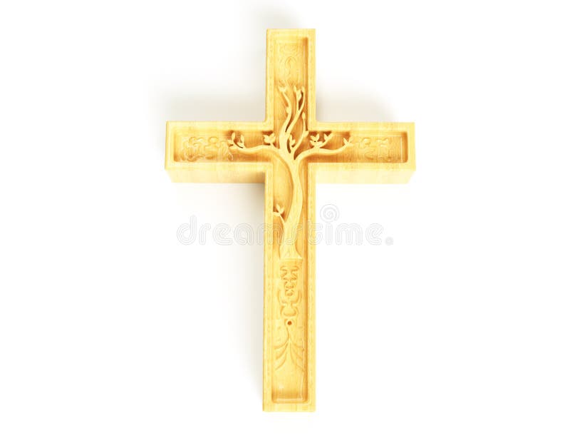 Holy Cross Isolated. 3D Rendering Stock Illustration - Illustration of ...