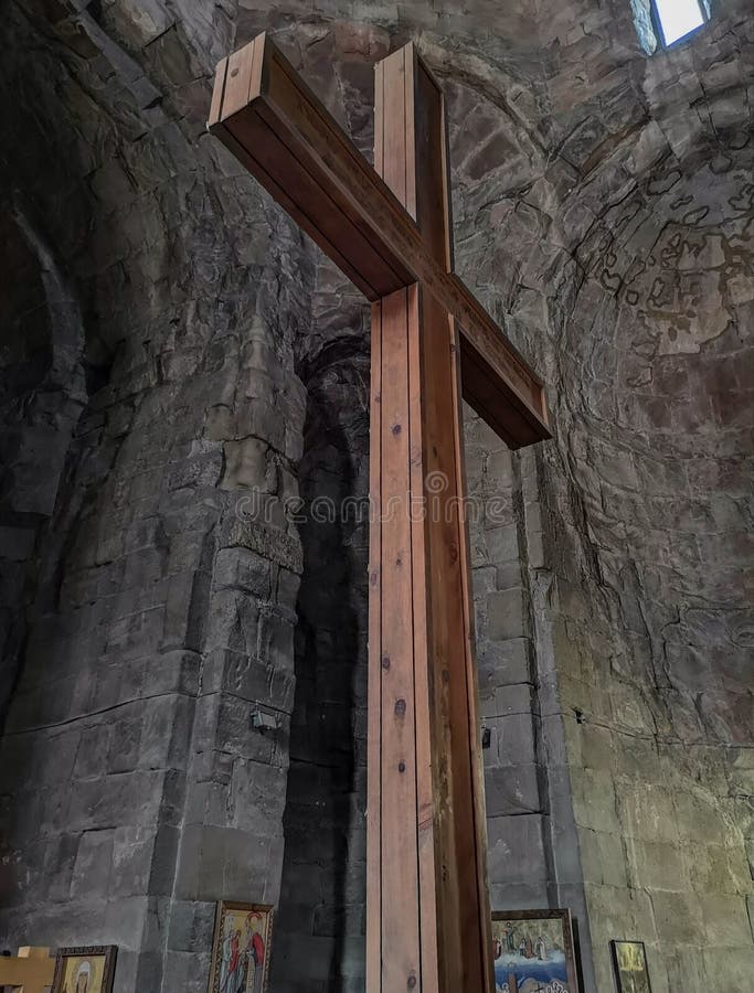 Holy Cross stock image. Image of indoor, monastery, cross - 127660943