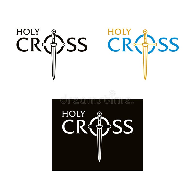 Holy Cross and Sword - Decorative Image of Christian Religious Symbol ...