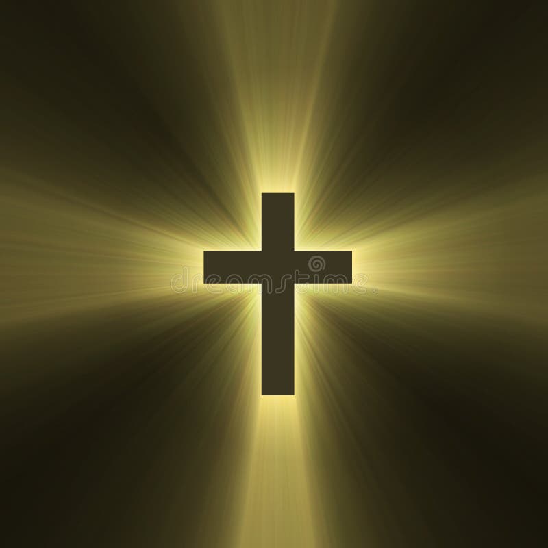 Holy Cross Symbol Sun Light Flare Stock Illustration - Illustration of ...