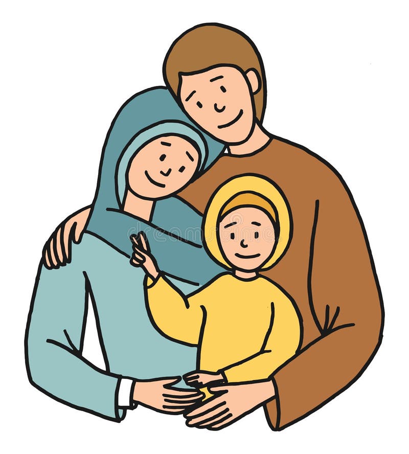 Holy Family Nativity/eps stock vector. Illustration of love - 5899639