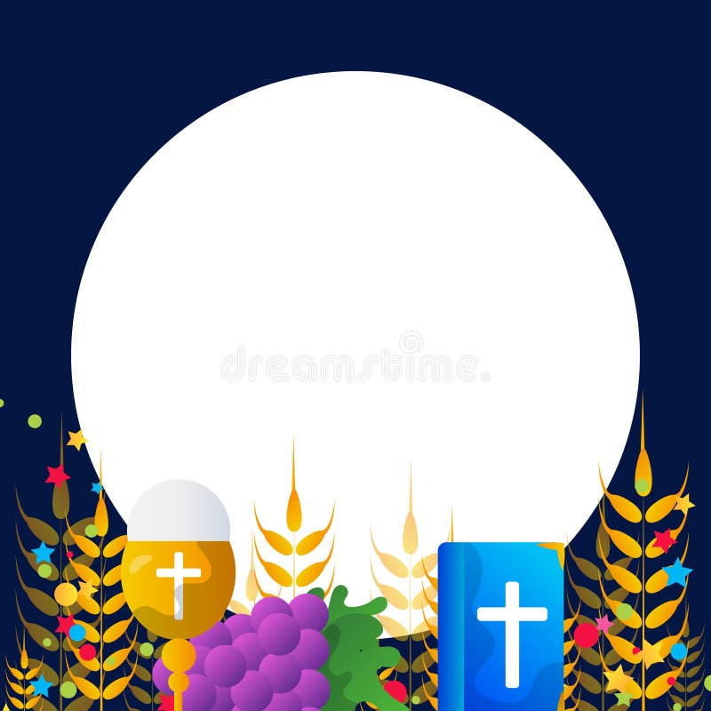 Holy Frames Sacred Religious Illustration with Divine Symbols Stock ...