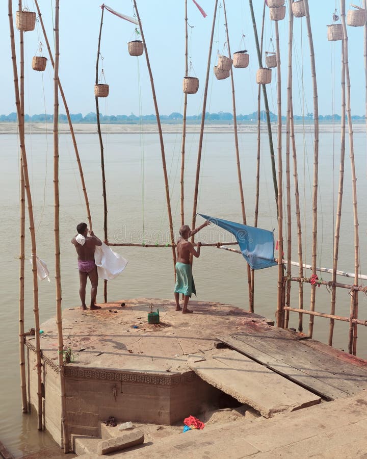 Holy Ghat of Varanasi, Dead City Editorial Stock Image - Image of ...