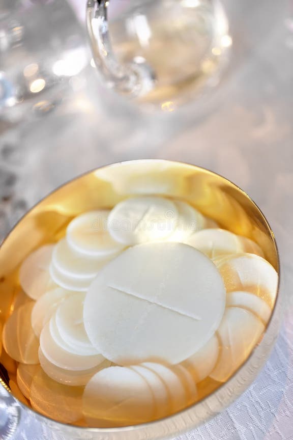 Holy Host in the Golden Pot Stock Image - Image of traditional, vintage ...