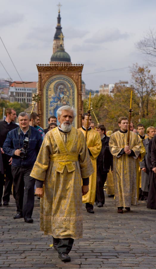 Holy Icon Carrying Procession Editorial Stock Image - Image of kharkov ...