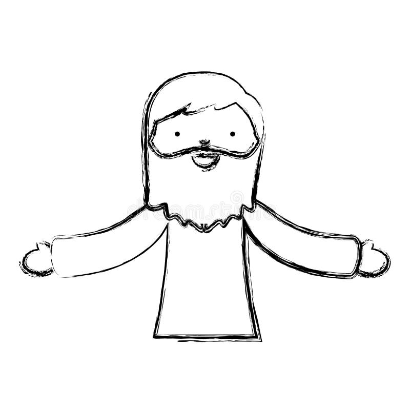 Holy Jesuschrist Character Icon Stock Vector - Illustration of graphic ...