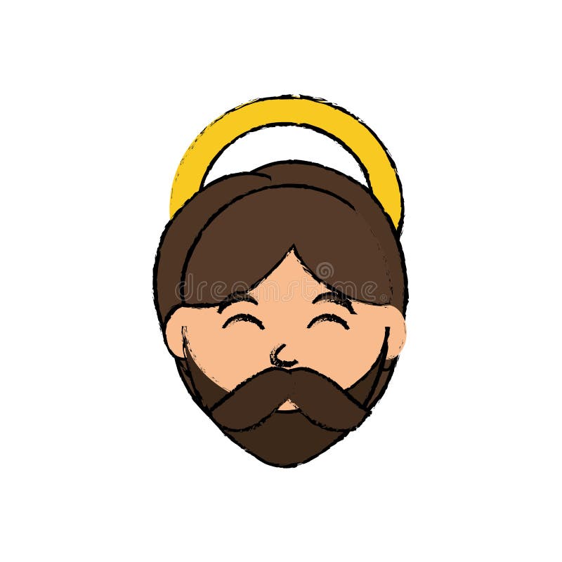 Holy joseph cartoon stock illustration. Illustration of christian ...