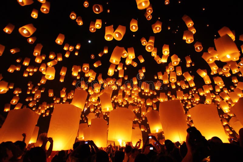 Lucky balloons editorial stock photo. Image of pray, lantern - 8219303