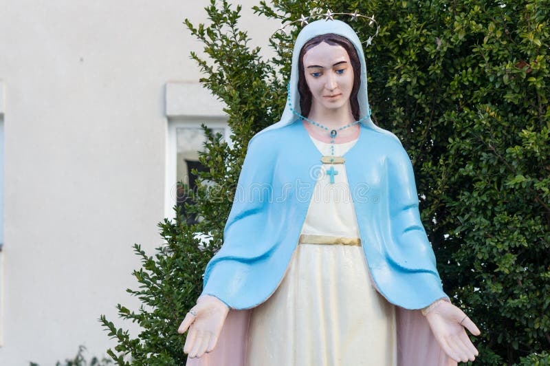 Holy Maria statue stock image. Image of virgin, religion - 64382359