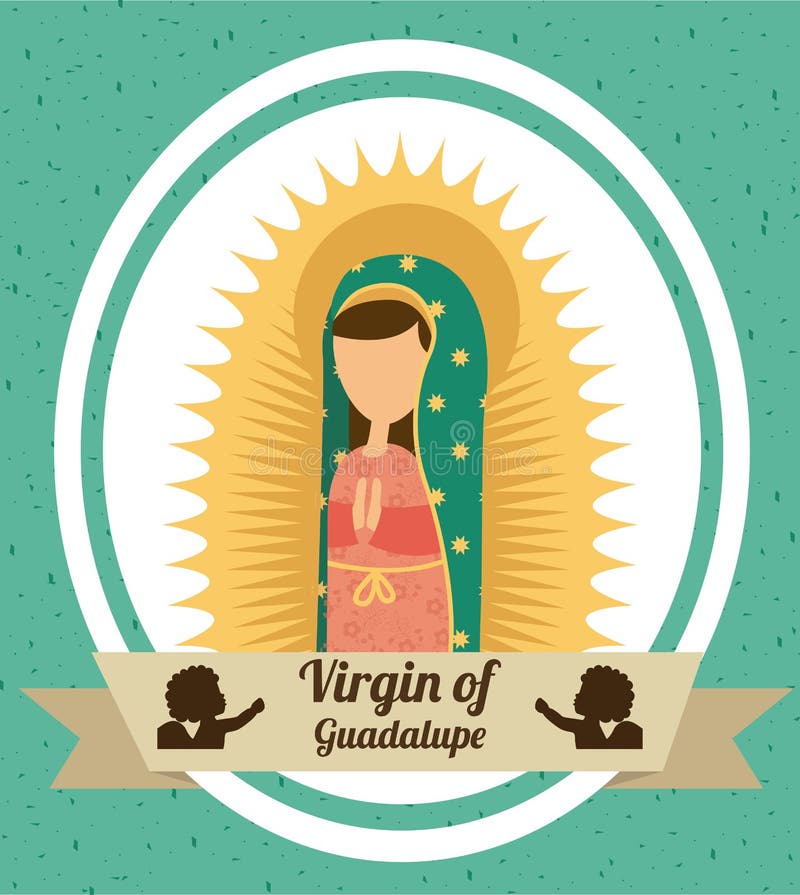 Holy mary stock vector. Illustration of portrait, decoration - 44714357