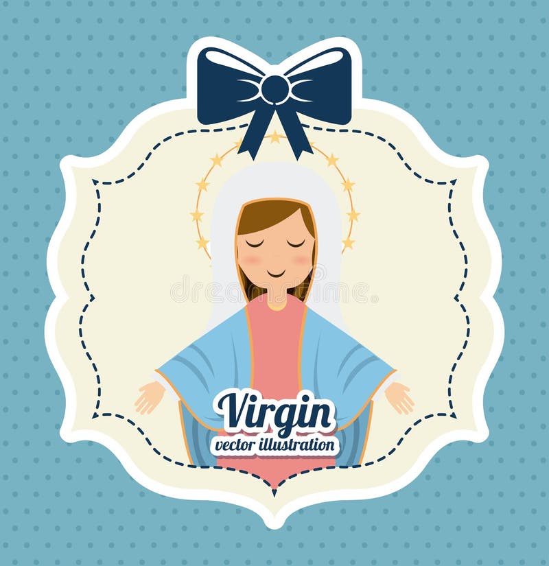 Holy mary stock vector. Illustration of religion, holy - 44714427